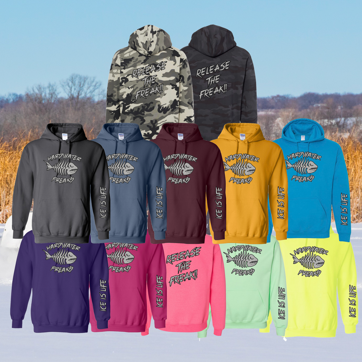 RELEASE THE FREAK Heavy Hoodie – HardwaterFreaks